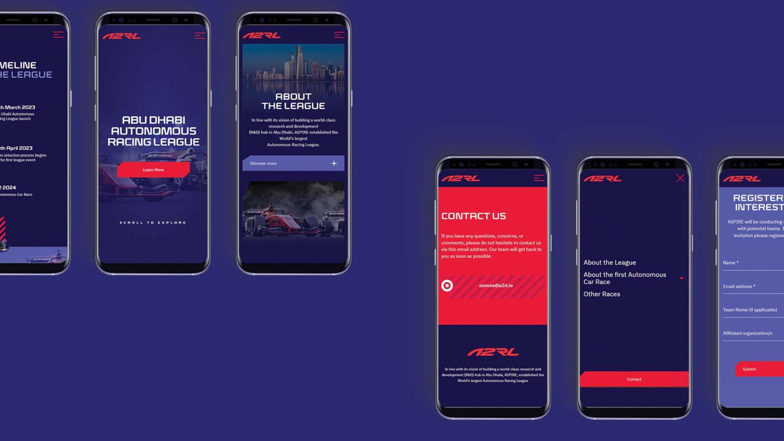 Abu Dhabi Autonomous Racing League (A2RL) Digital Presence - GTECH