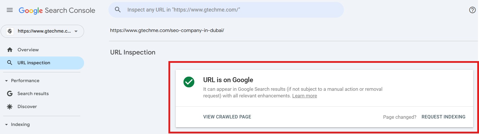 Google Crawler Test: Inspection Tool For URL Testing - GTECH
