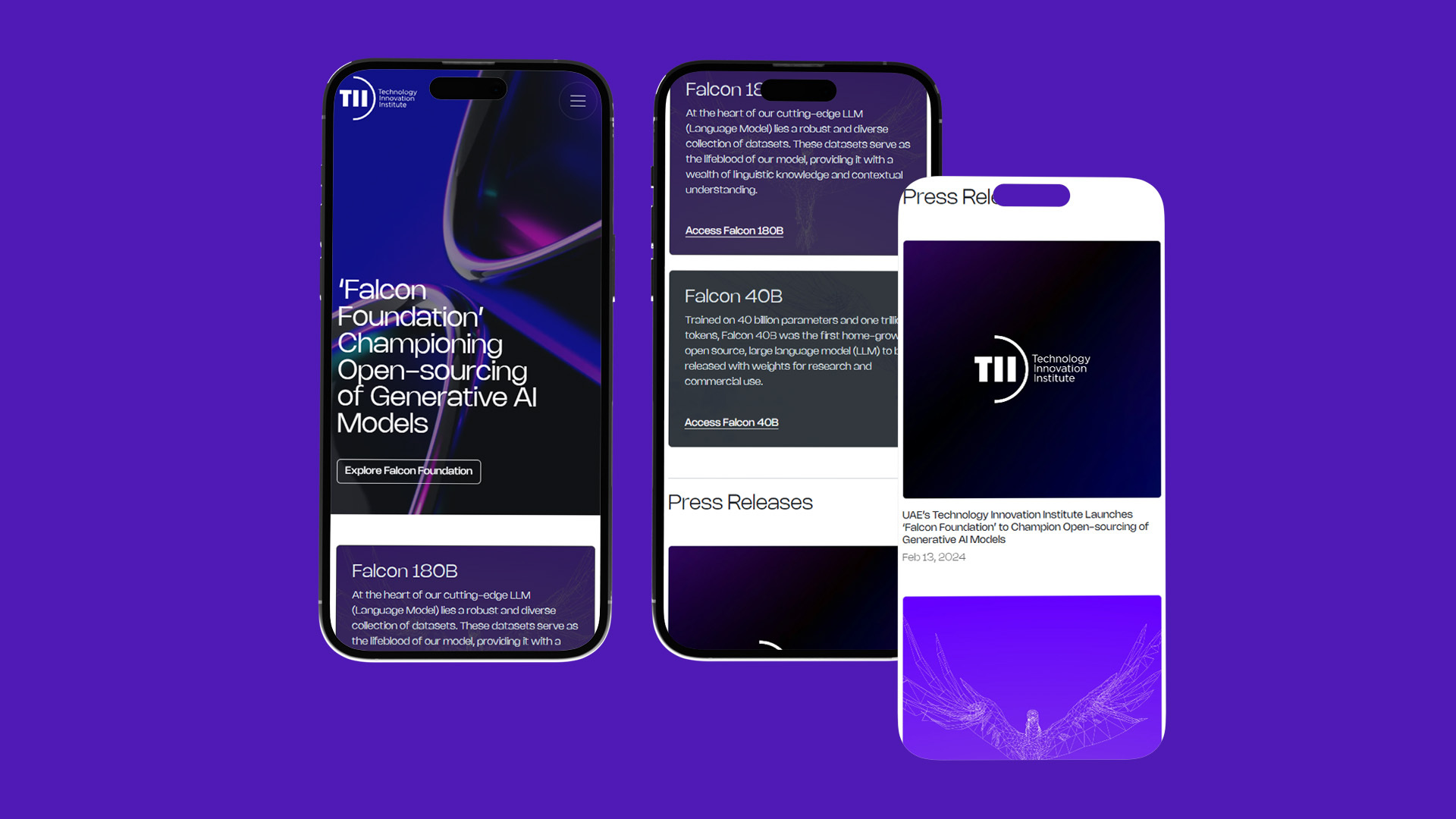 Website Development Case Study | Falcon Foundation LLM Tech