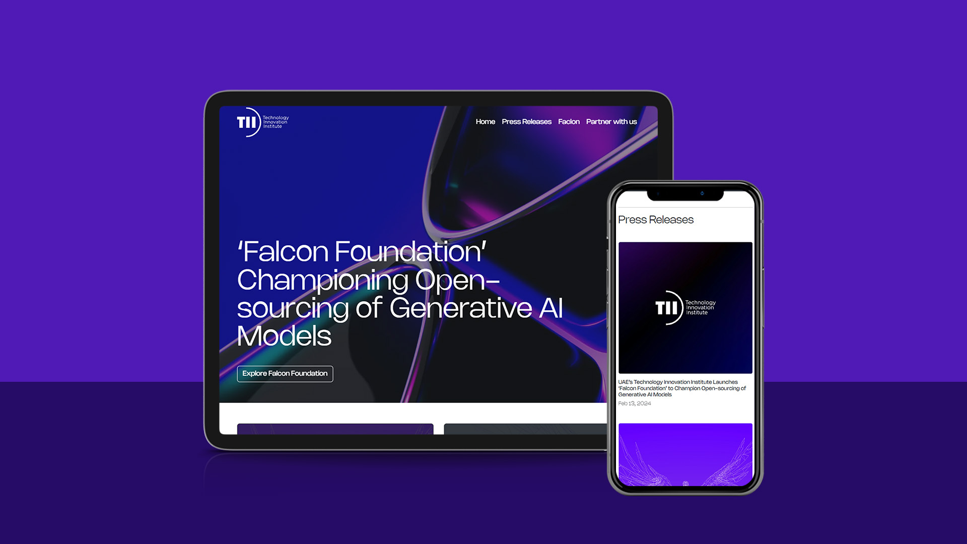 Website Development Case Study | Falcon Foundation LLM Tech